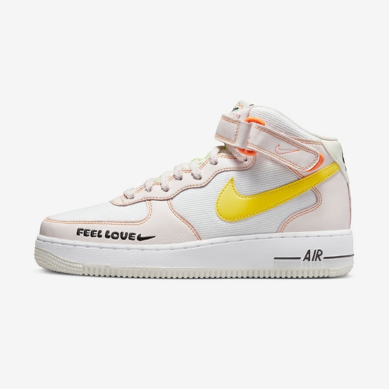 2022年発売【Nike Air Force 1 Mid “Feel Love”】異素材の組み合わせと愛に溢れたメッセージが刻まれた新作