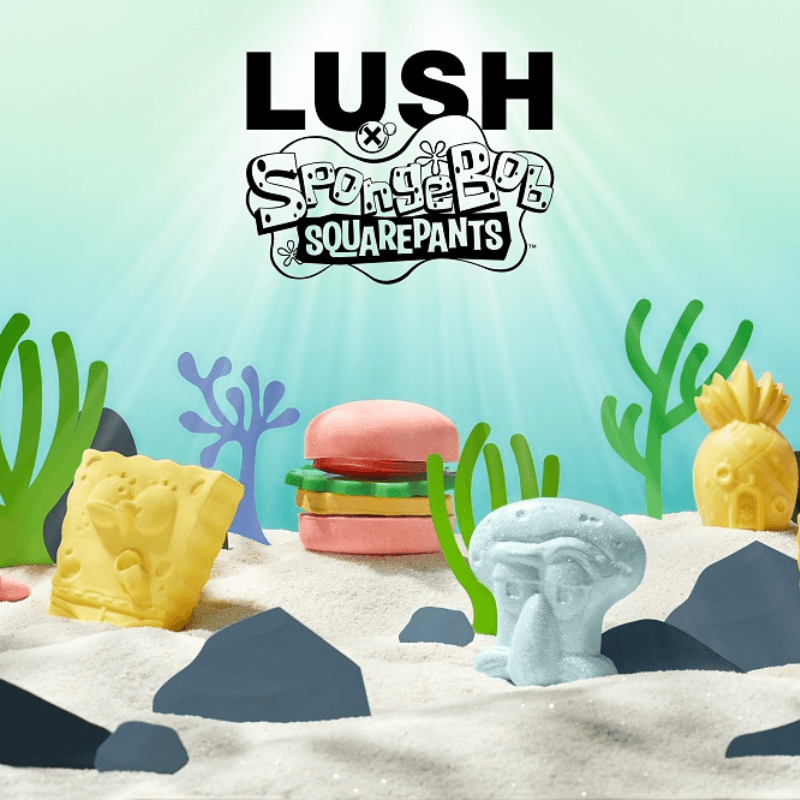 6月29日発売【LUSH x スポンジボブ】夏のバスタイムが楽しくなるキュートなコラボアイテム