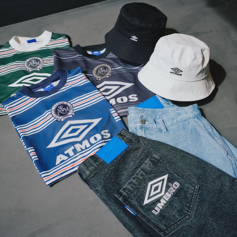 5月25日発売【UMBRO × atmos コラボコレクション】90年代ストリートファッションを意識したアイテム